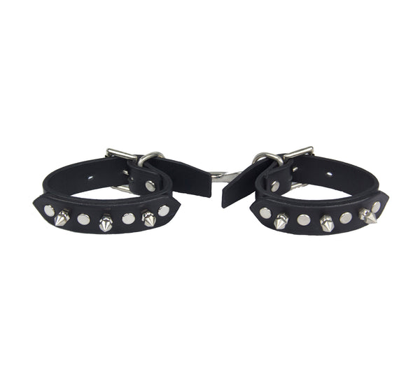 LOVE IN LEATHER HAN006 LEATHER CUFFS WITH DOG SPIKES – Toys That Tingle